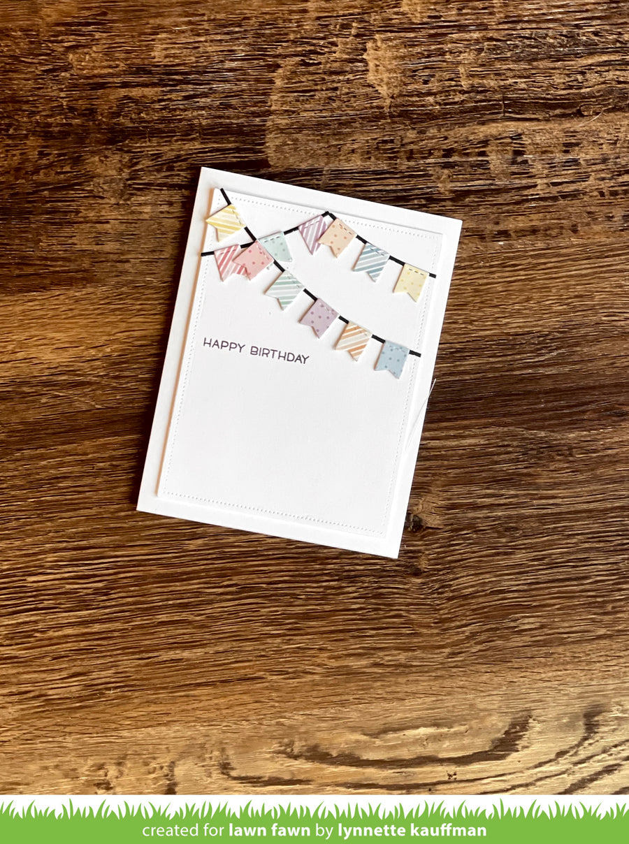 fishtail banner borders – Lawn Fawn