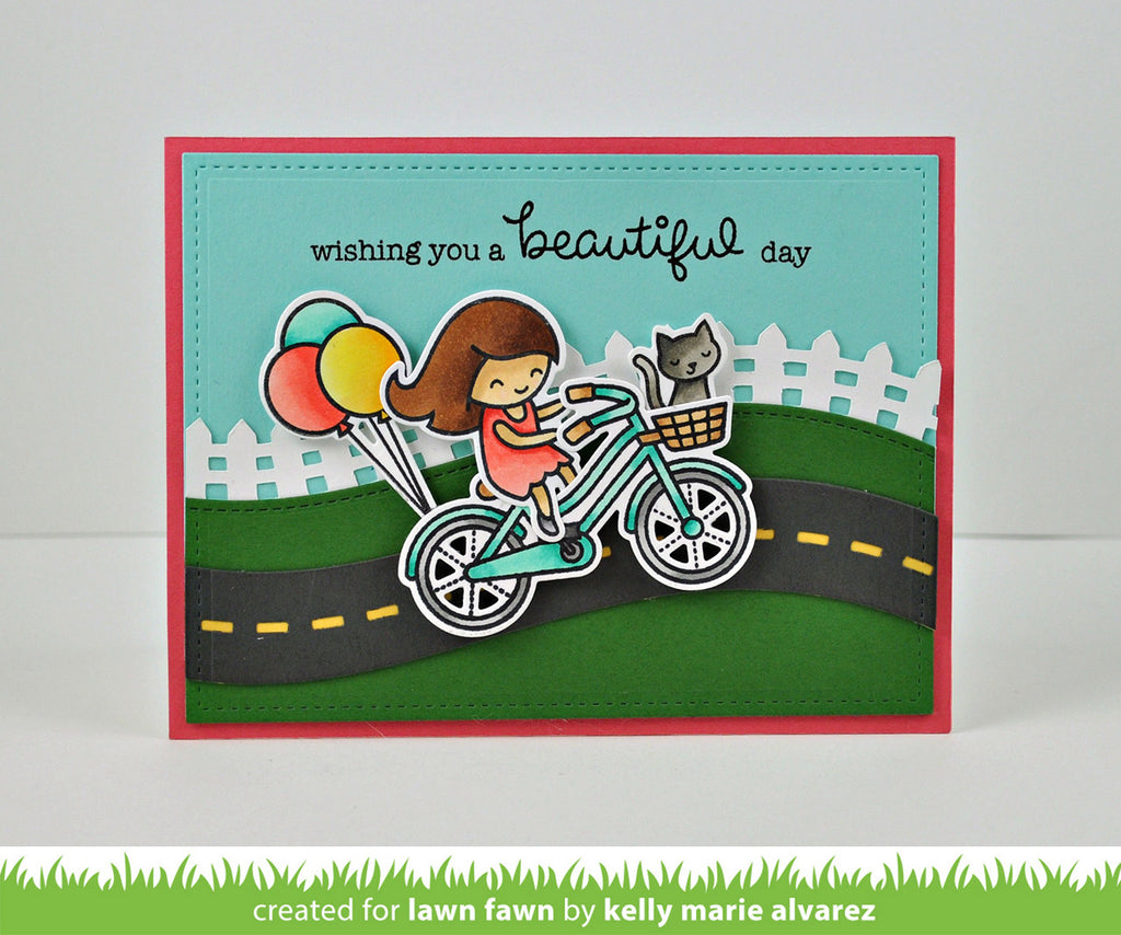 little picket fence border | Lawn Fawn
