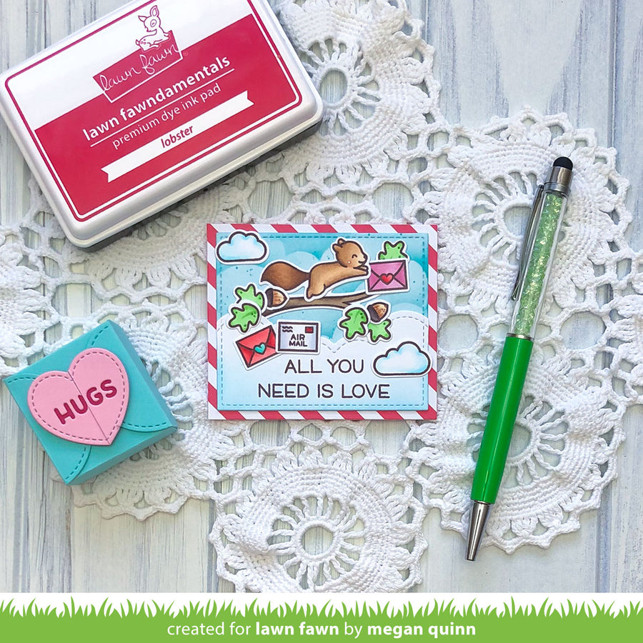 center picture window card heart add-on – Lawn Fawn