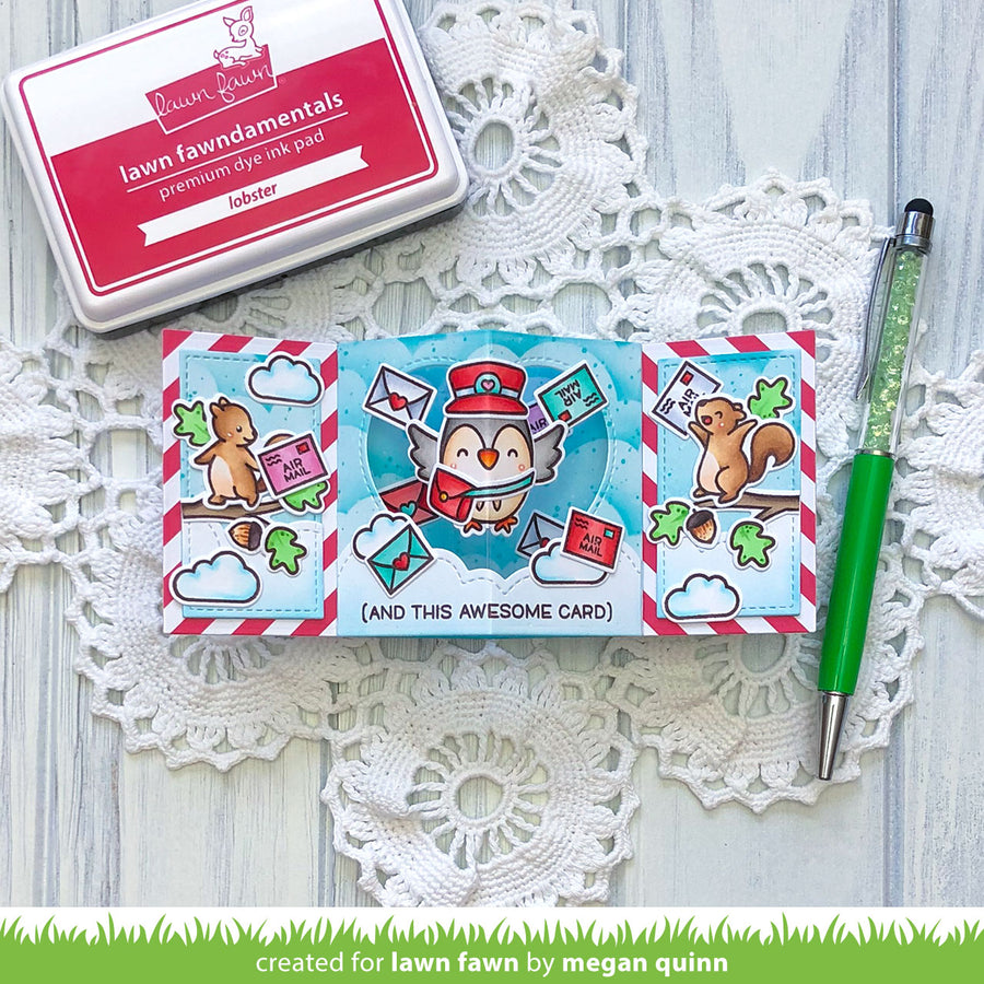 center picture window card heart add-on – Lawn Fawn
