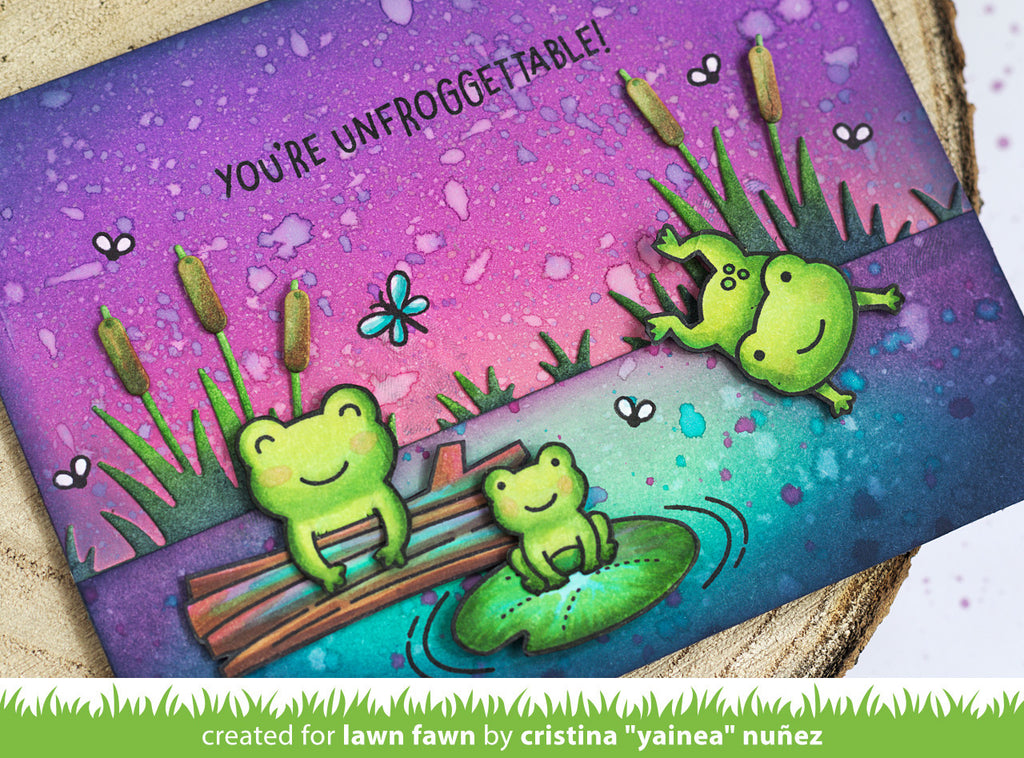 cattails border | Lawn Fawn