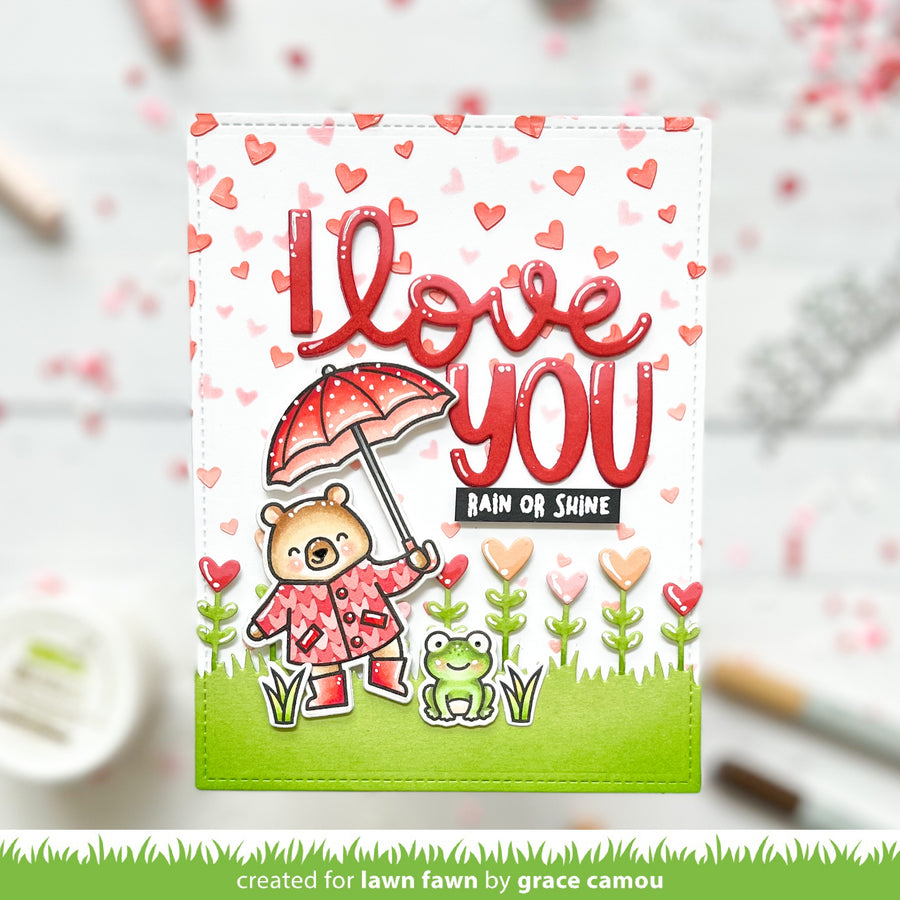 heart garden border – Lawn Fawn