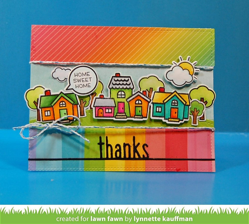 thanks line border | Lawn Fawn