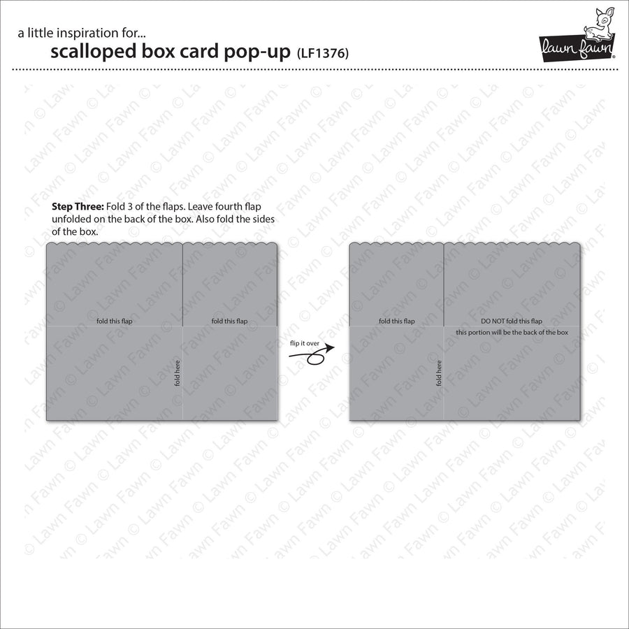 scalloped box card pop-up – Lawn Fawn