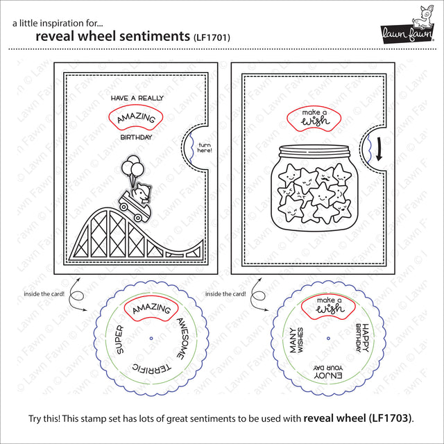 reveal wheel sentiments – Lawn Fawn