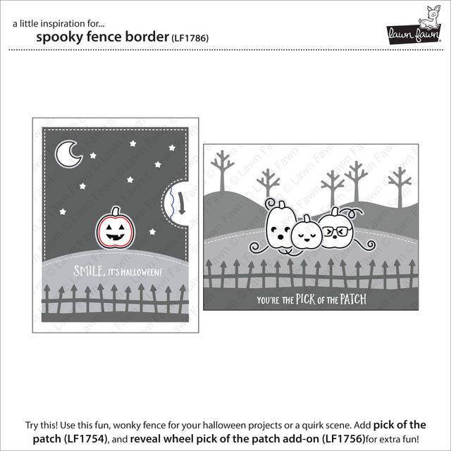 spooky fence border – Lawn Fawn