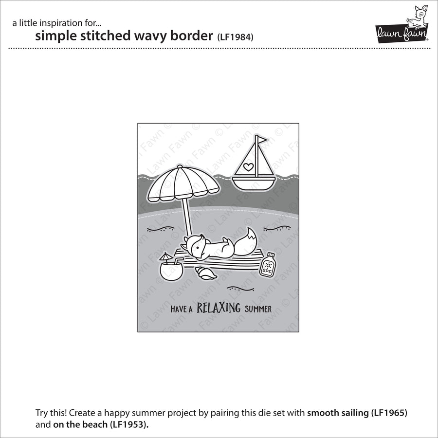 stitched simple wavy borders – Lawn Fawn