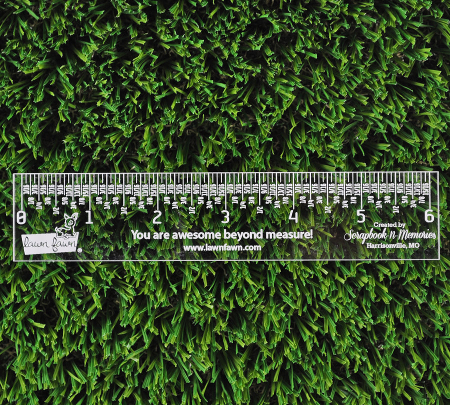6" clear ruler – Lawn Fawn