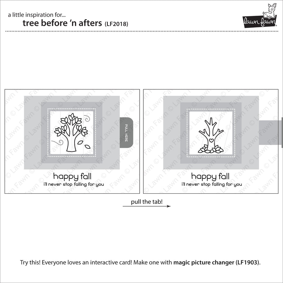 tree before 'n afters – Lawn Fawn