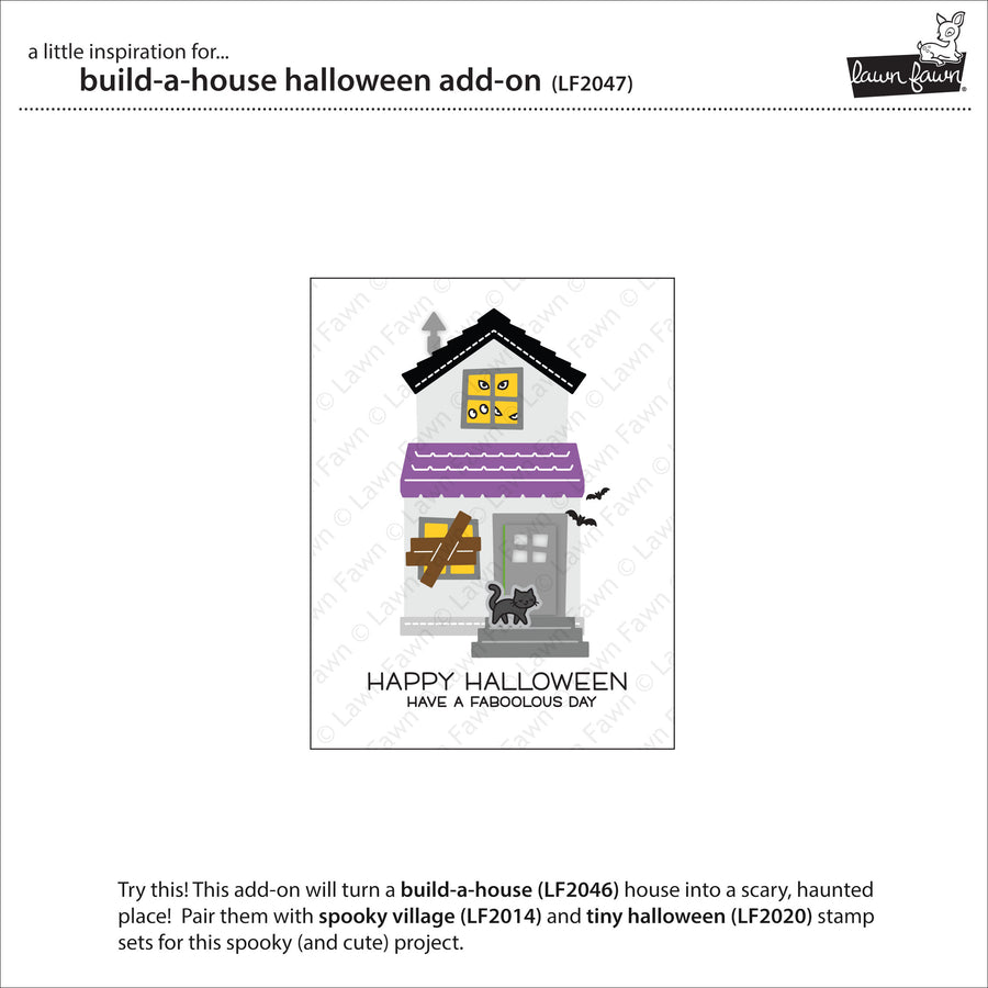 build-a-house halloween add-on – Lawn Fawn