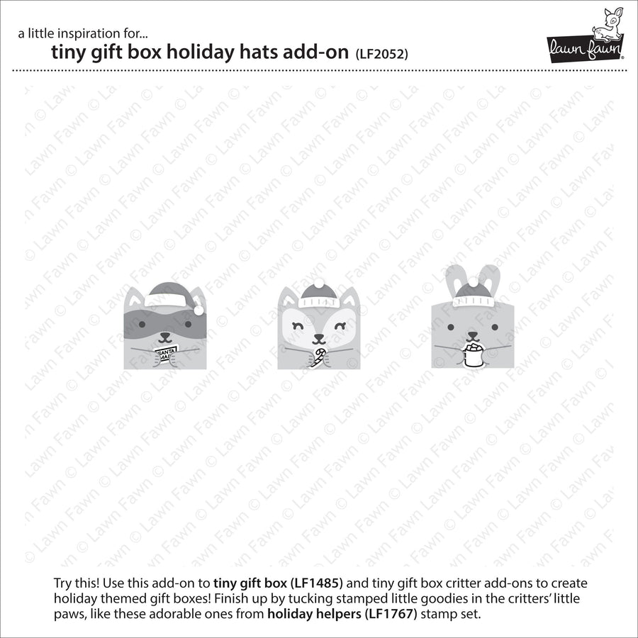 tiny gift box holiday hats add-on – Lawn Fawn