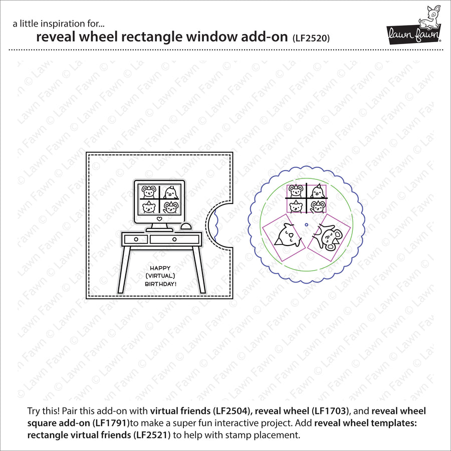 reveal wheel rectangle window add-on – Lawn Fawn