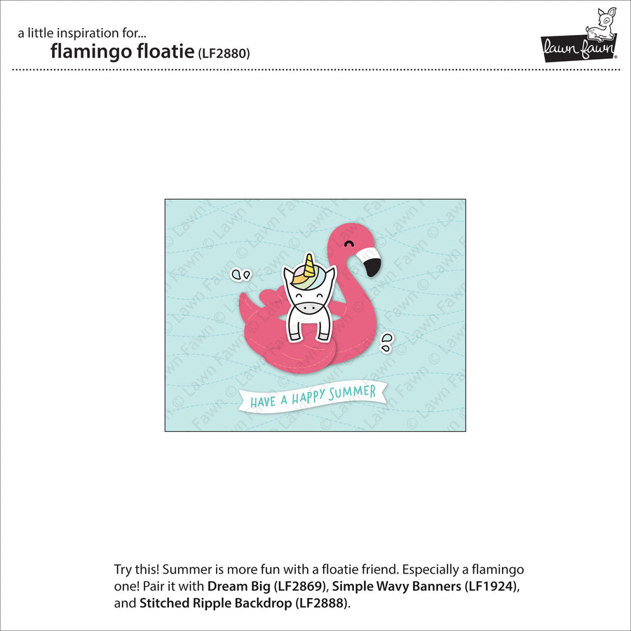 flamingo floatie – Lawn Fawn