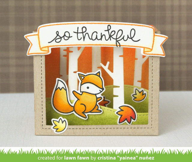 shadow box card – Lawn Fawn