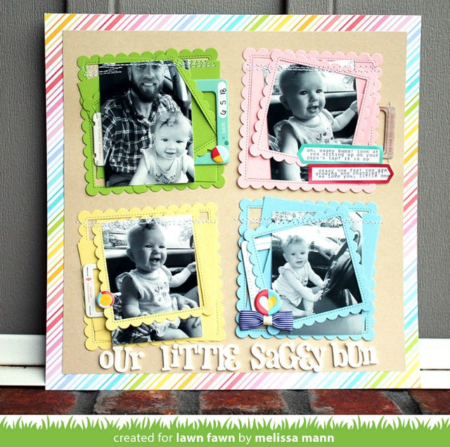 stitched scalloped square frames – Lawn Fawn