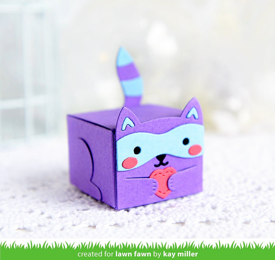 tiny gift box raccoon and fox add-on – Lawn Fawn