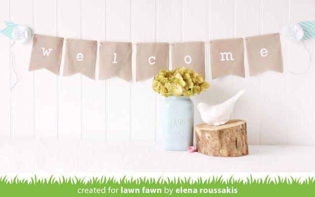 stitched party banners – Lawn Fawn